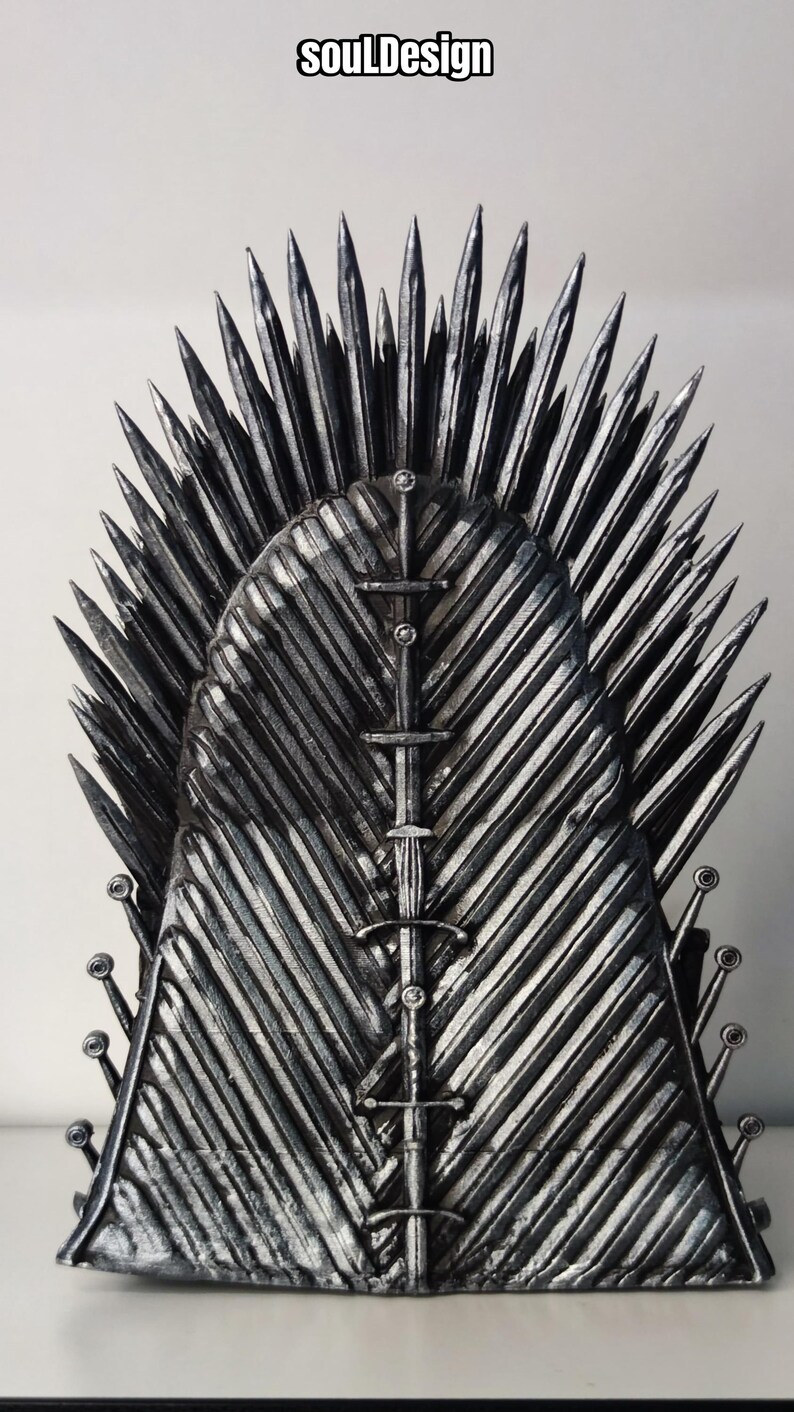 Hand-painted Iron Throne Figure, Resin 3D Printed Collectible - Etsy