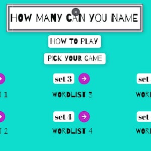 How Many Can You Name - Warm-up Time - REUSABLE Genially Interactive ...