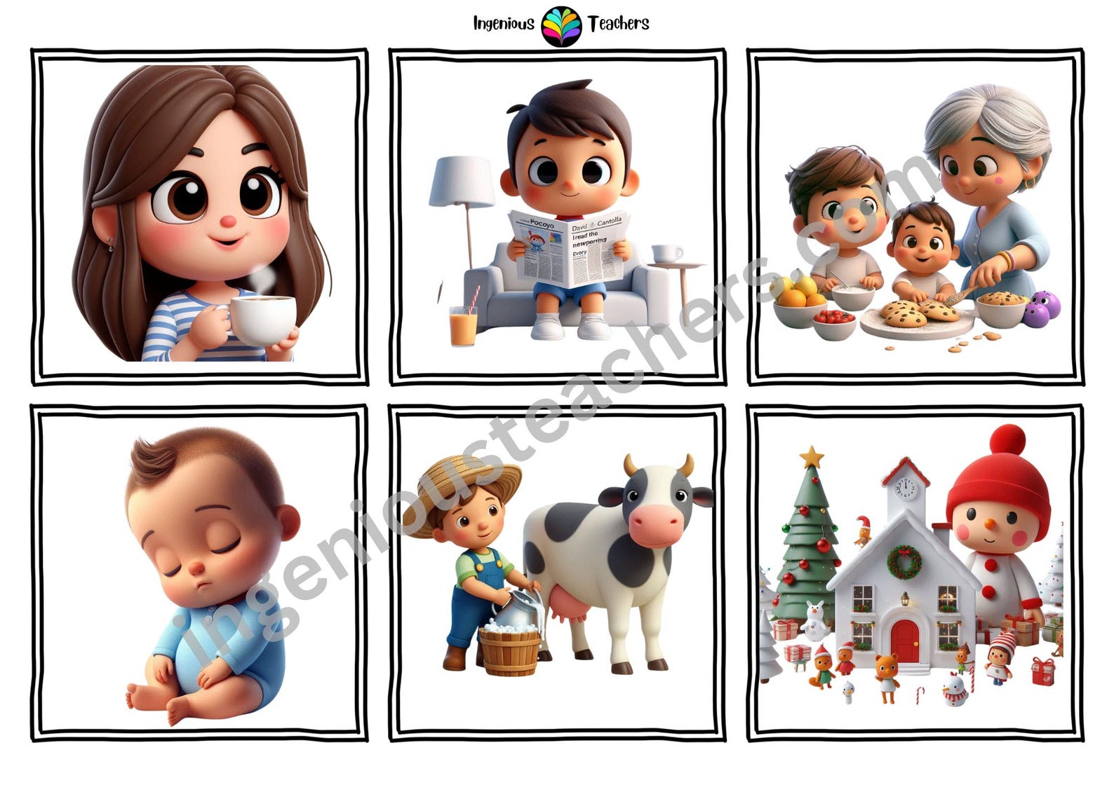 Present Simple Vs Continuous Flashcards - Etsy