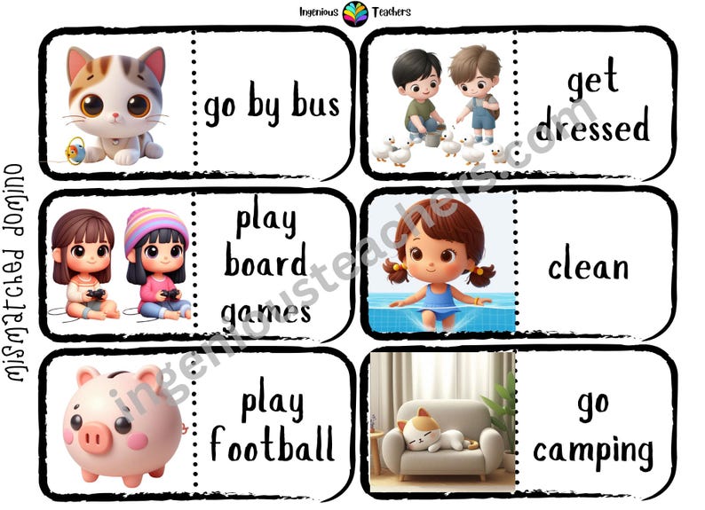 Present Simple Vs Continuous Flashcards - Etsy