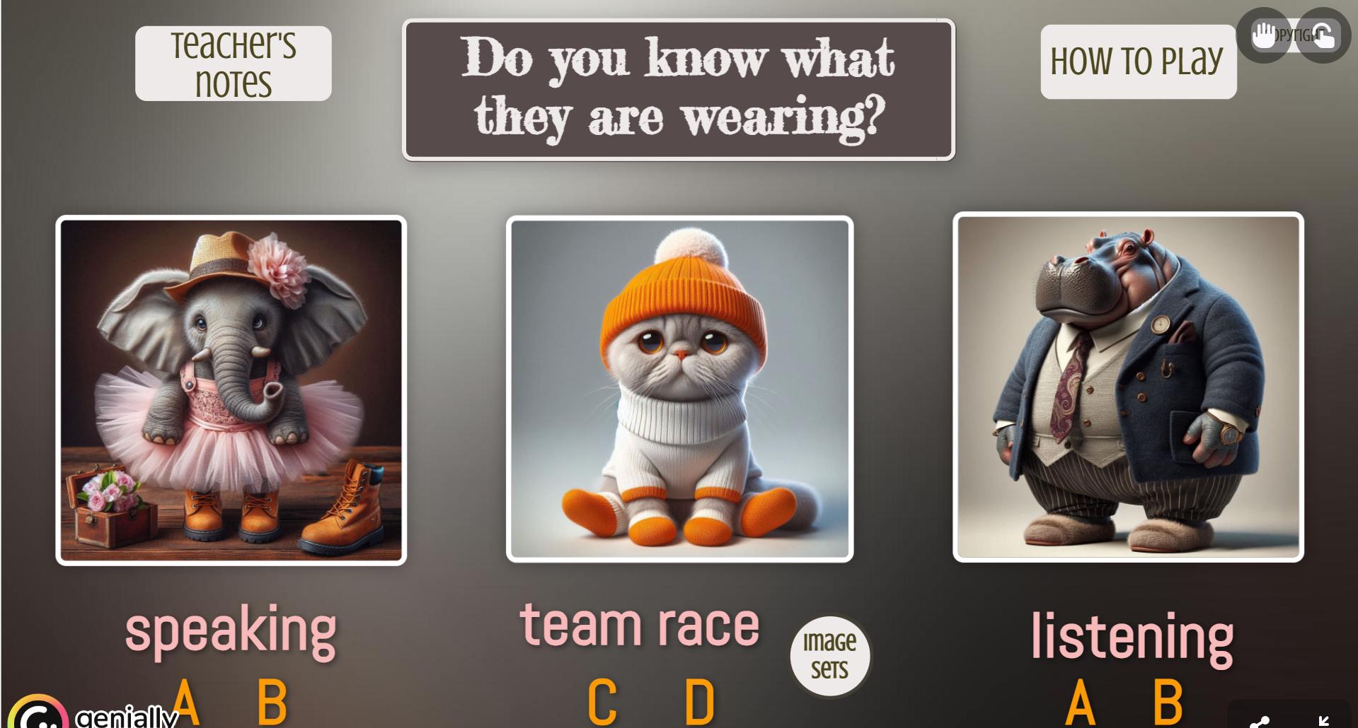 What Are They Wearing Game | Interactive ESL Clothes Vocabulary ...