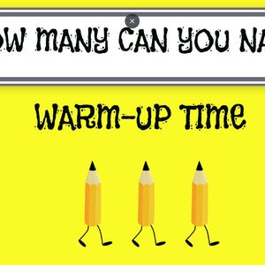 How Many Can You Name - Warm-up Time - REUSABLE Genially Interactive ...