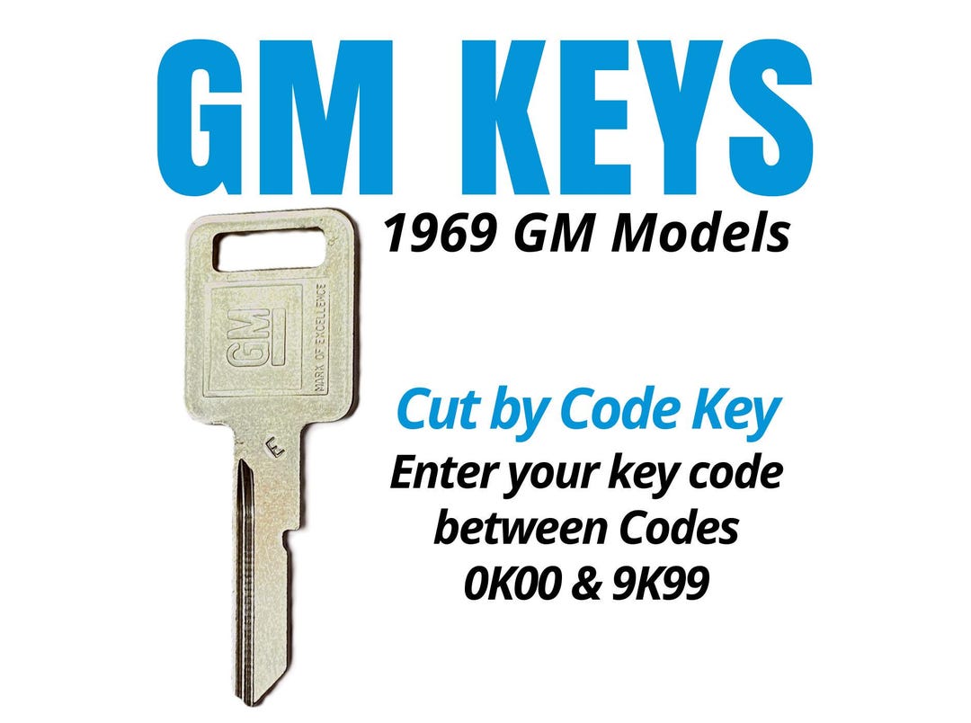 1969 GM Keys GMC Chevy Pontiac Buick Cadillac Oldsmobile Ignition Key ...
