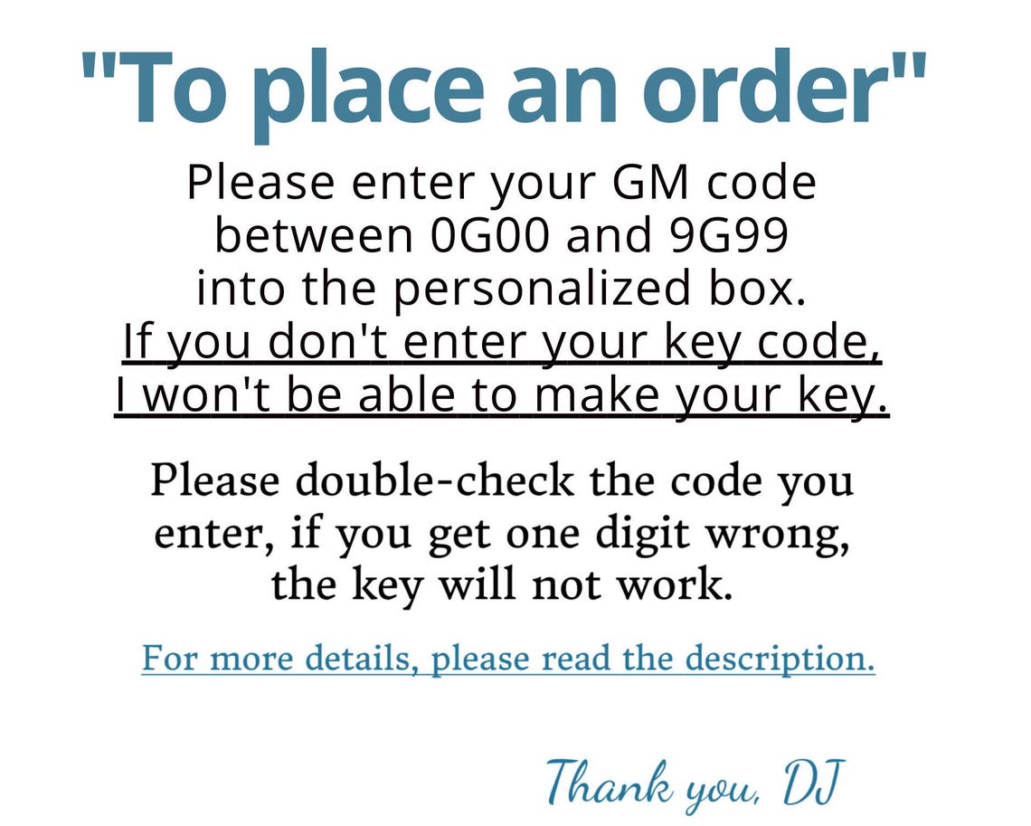 1970 GM Keys GMC Chevy Pontiac Buick Cadillac Oldsmobile Trunk Glovebox ...