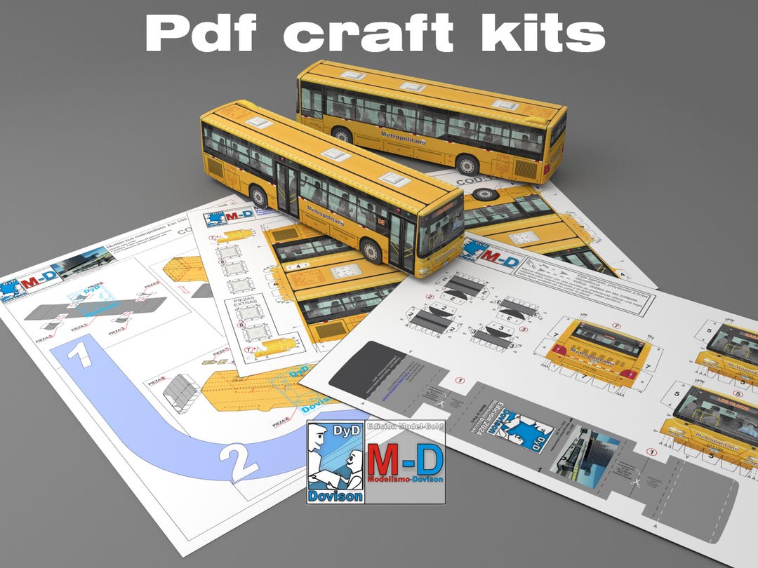 Autobus De Cartón O Papel - Bus Metropolitano, Pdf Armables, Kit Armables De Papel, Kit De ...