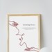 Red String Theory Trendy Valentines Poster Hand Drawn Style Print ...