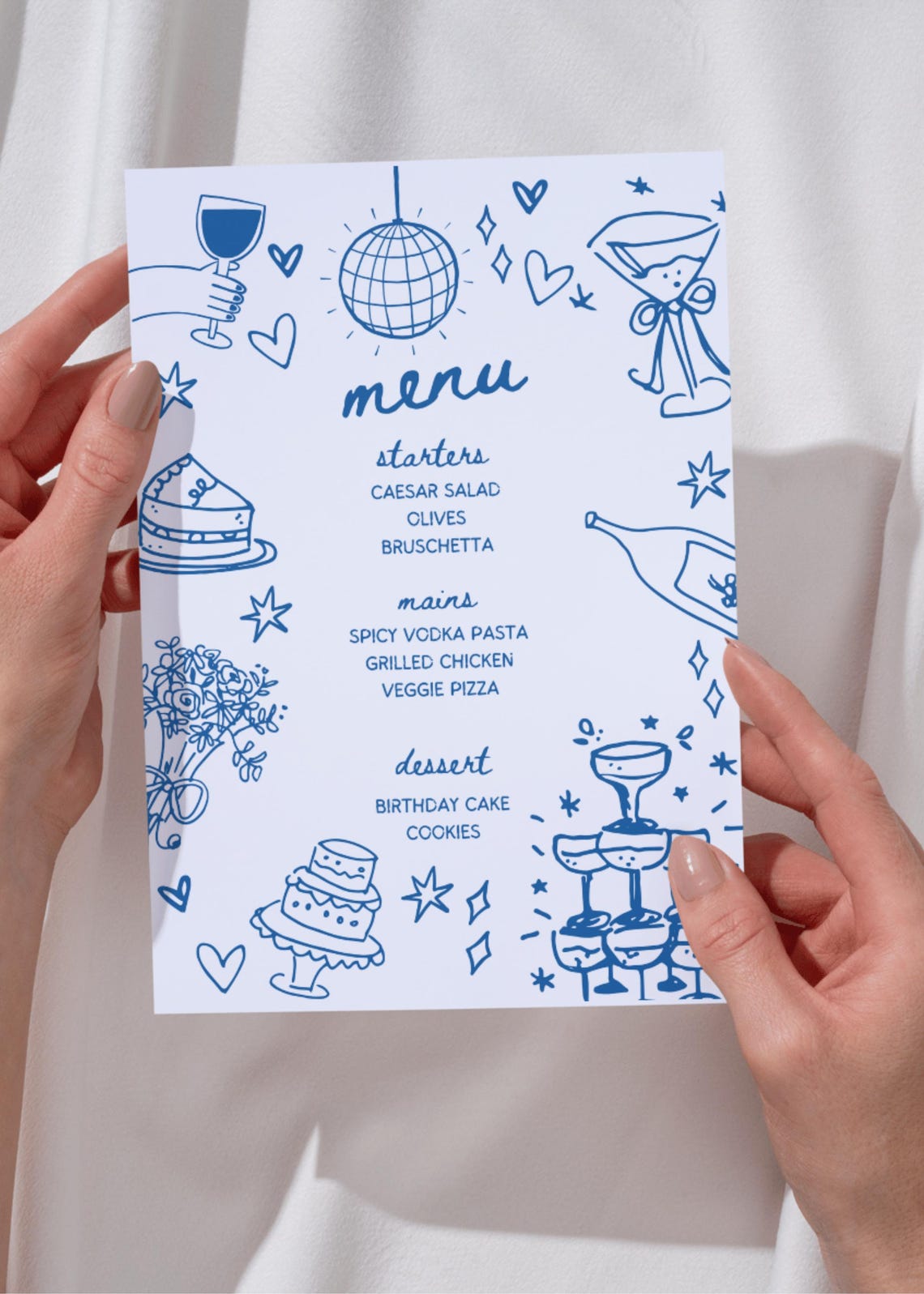 30th Birthday Menu, Whimsical Birthday Menu - Etsy