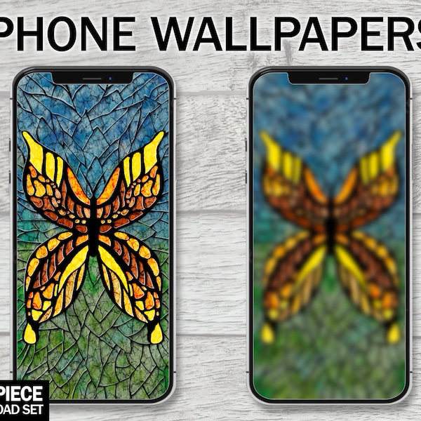 Stained Glass Phone Wallpaper - Etsy