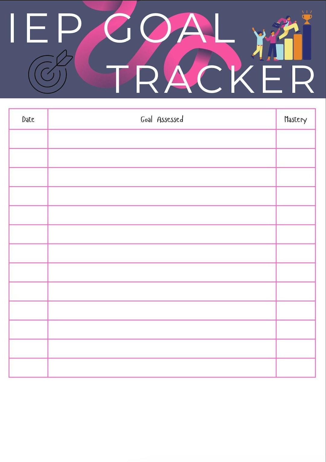 IEP Goal Tracker - Etsy