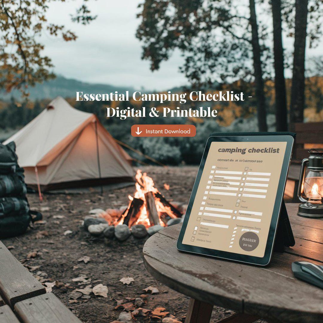 Printable Camping Checklist | Essential Packing List for Outdoor ...