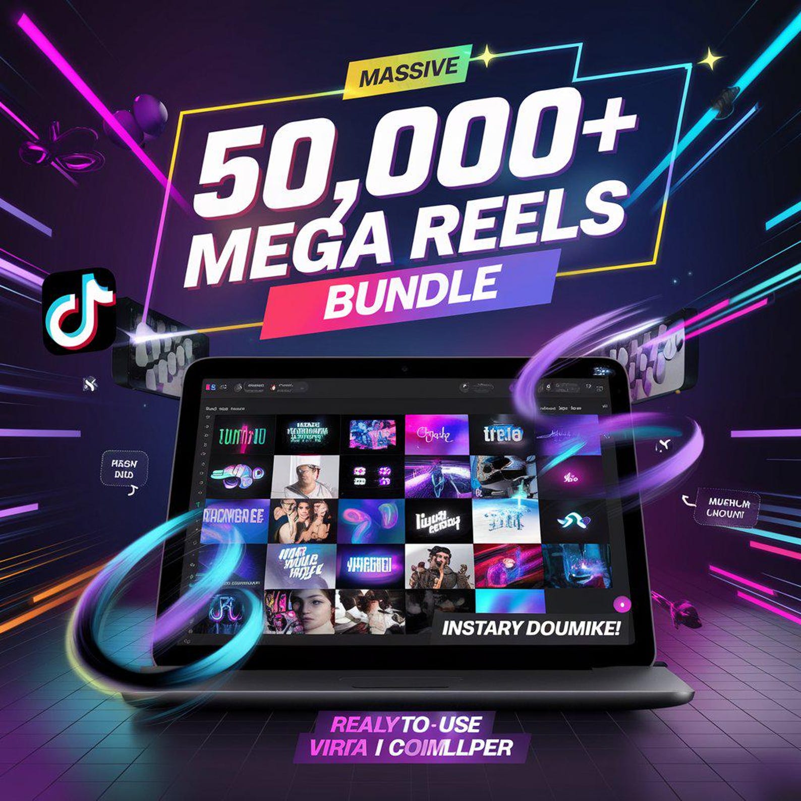 50,000+ Viral Mega Reels Bundle | Tiktok & Instagram Reels for Content Creators - Etsy