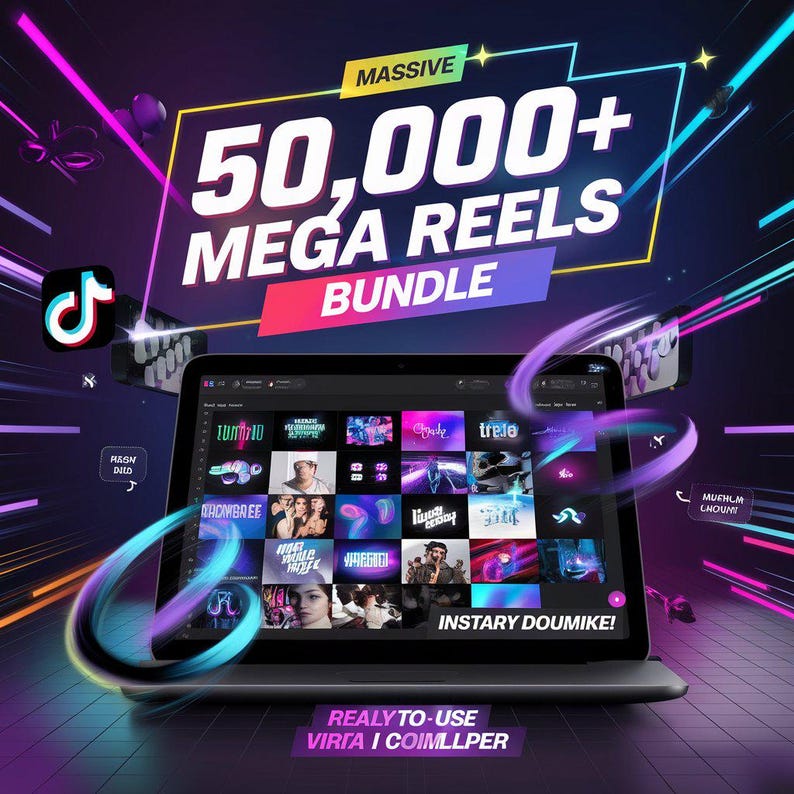 50,000+ Viral Mega Reels Bundle | Tiktok & Instagram Reels for Content Creators - Etsy