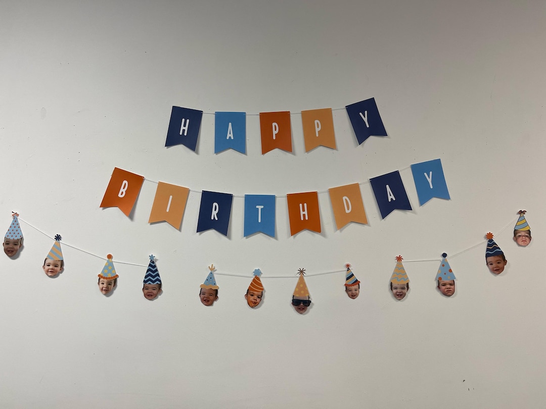 Custom Birthday Face Banner- Personalized With Your Photo - Etsy