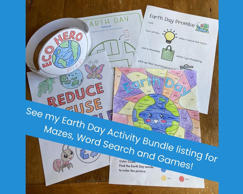 Earth Day Coloring Pages | Earth Day Activities, Craft, Color by Code ...
