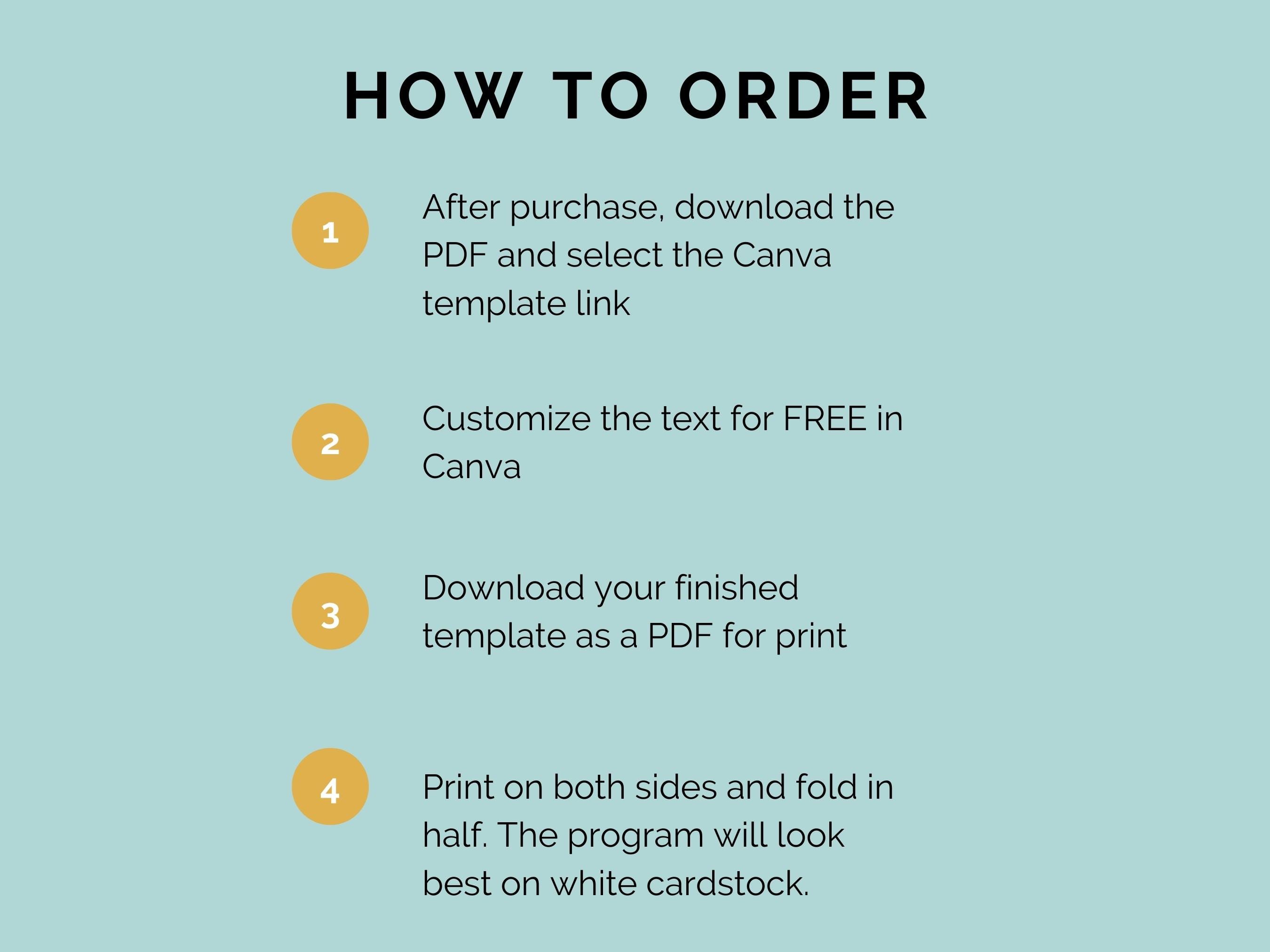 Editable Music Recital Program Template – Canva Editable | Piano Theme ...