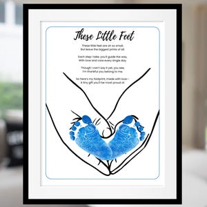 Baby Footprint Poem Printable – New Dad Gift From Baby | Father’s Day ...