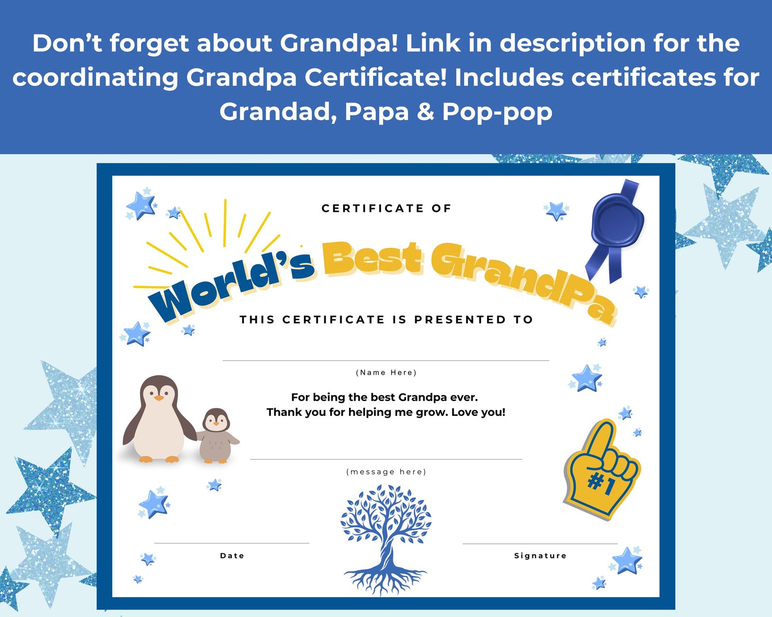 PRINTABLE World's Best Dad Certificate – Printable Father's Day Gift ...