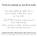 EDITABLE Family Reunion Program Template | Family Reunion Itinerary ...