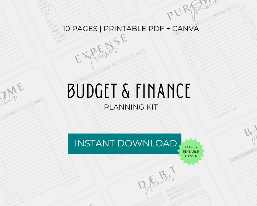 Complete Printable Budget Planner Bundle – 8.5x11” Instant Download ...