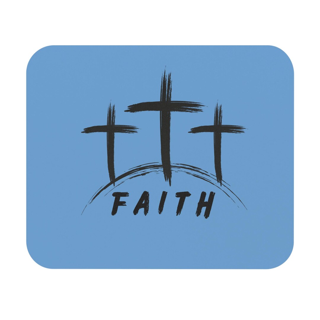 Faith Pad Mouse Pad, Religious Rectangle Pad, Inspirational Desk Mat ...