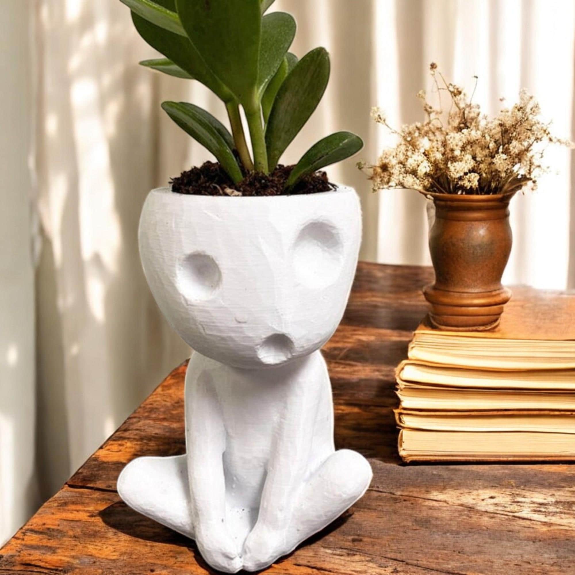 Ghibli Kodama Planter | Princess Mononoke Tree Spirit Pot | Mini ...