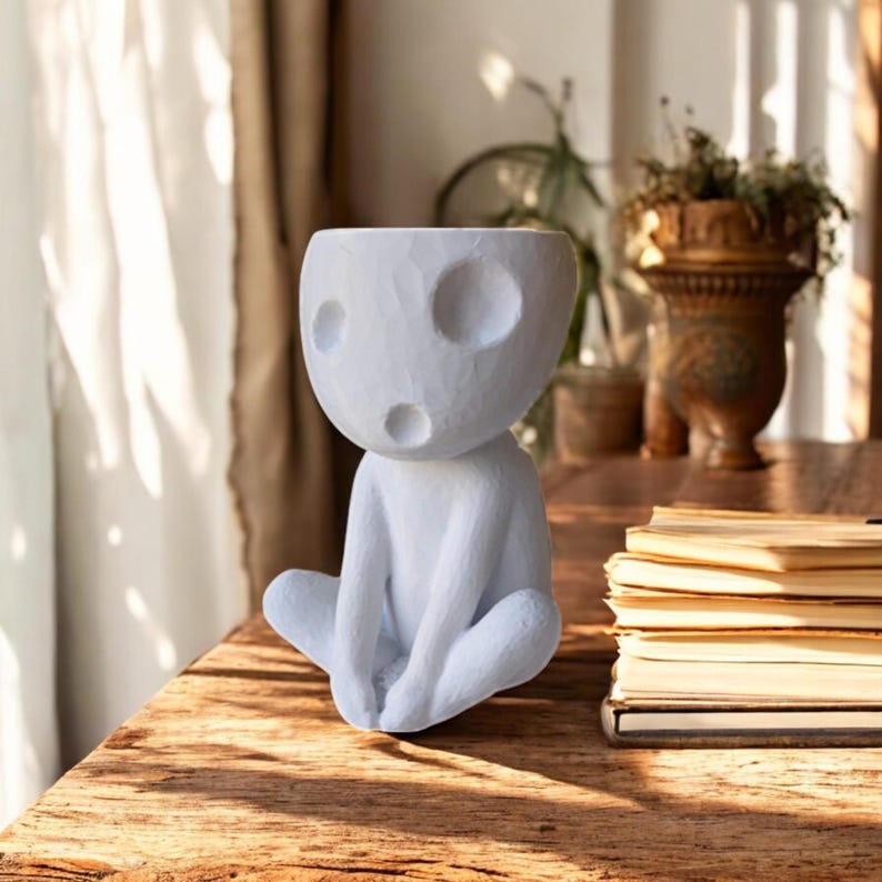 Ghibli Kodama Planter | Princess Mononoke Tree Spirit Pot | Mini ...