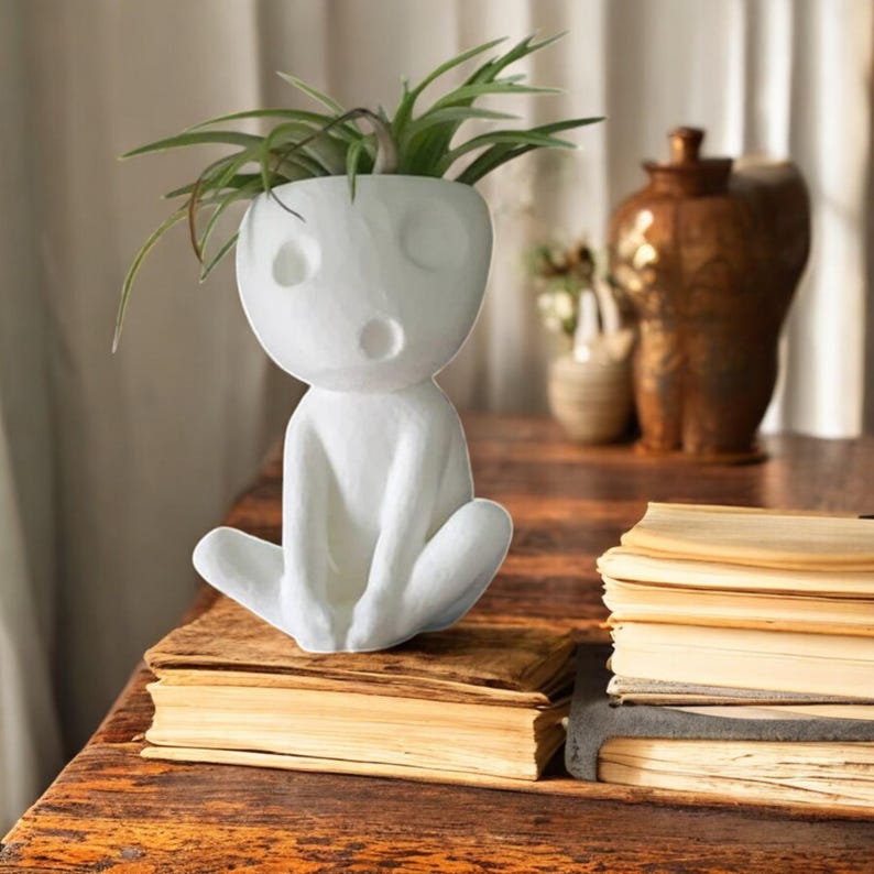 Studio Ghibli Kodama Planter – Princess Mononoke Tree-spirit Succulent ...