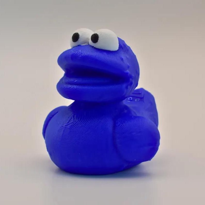 Cookie Monster Inspired Duck - Etsy