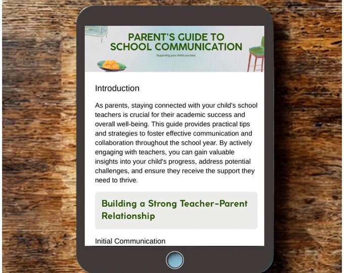 Back-to-school Parent Communication Packet - Comp Book - Etsy Canada