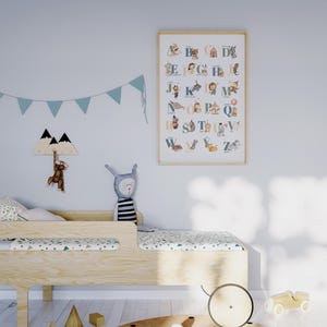 Animal Alphabet Poster Watercolor Style | Circus Inspired Kids Room ...