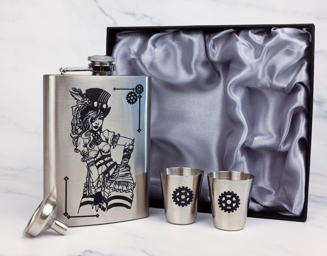 Unique Flask Gift Sets - Etsy