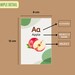 Alphabet Flashcards Fruit for Kids Learning Preschool Curriculum - Etsy