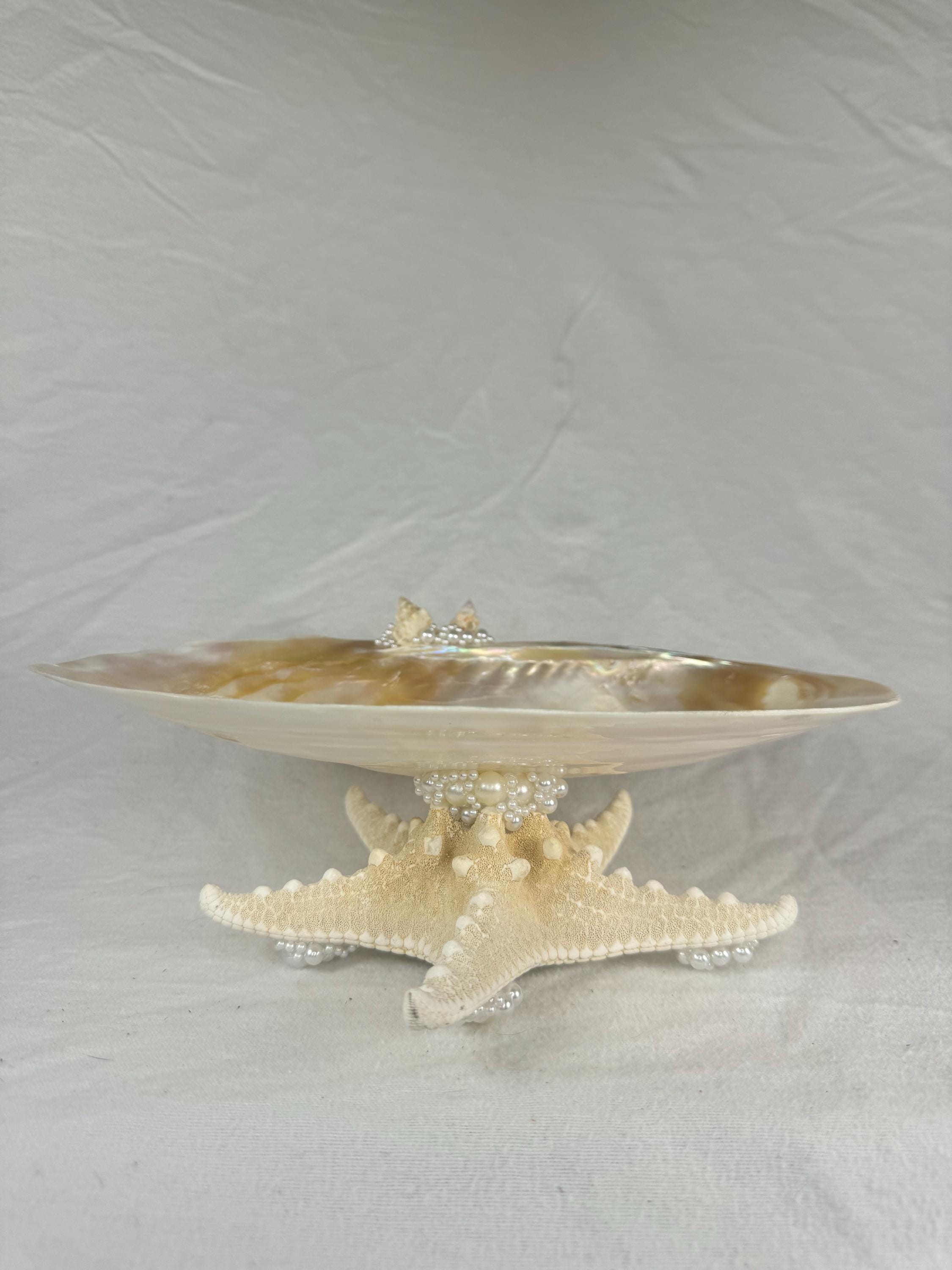 Seashell Holder / Seashell Decor / Seashell Centerpiece - Etsy