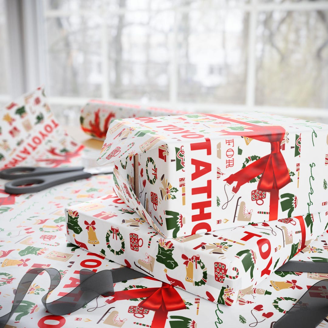 Toyotathon Holiday Wrapping Paper | Car Lover Christmas Gift Wrap - Etsy