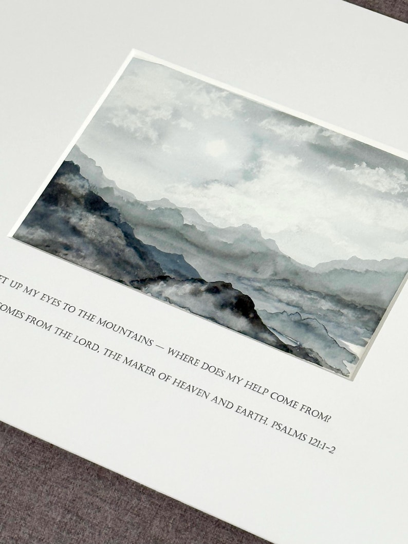 Watercolor Scripture, Christian Art, Small Original Watercolor ...