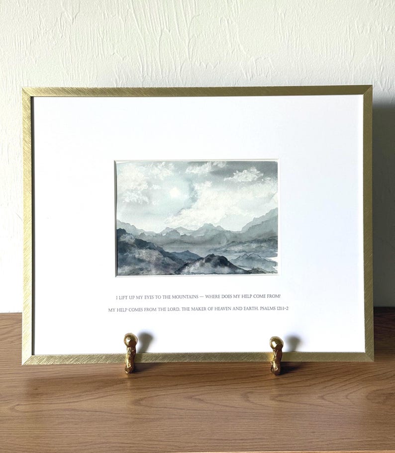 Watercolor Scripture, Christian Art, Small Original Watercolor ...