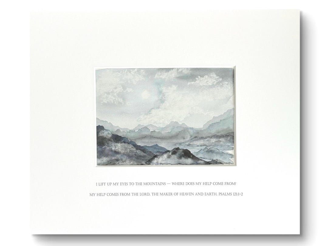 Watercolor Scripture, Christian Art, Faith Based Art Original ...