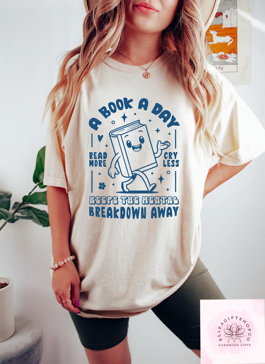 Chemise livre confort rétro, chemise A Book A Day Keeps The Mental ...