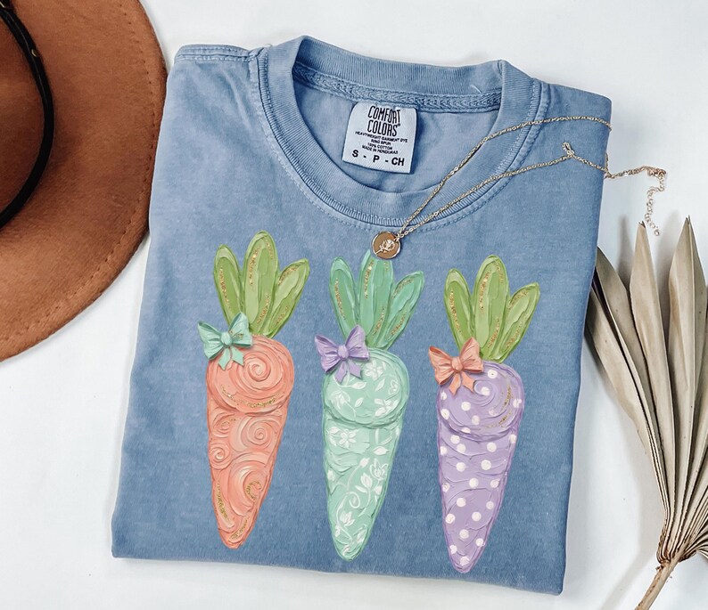Comfort Colors® Happy Easter Shirt, Easter Carrots Tshirt, Easter Lover ...