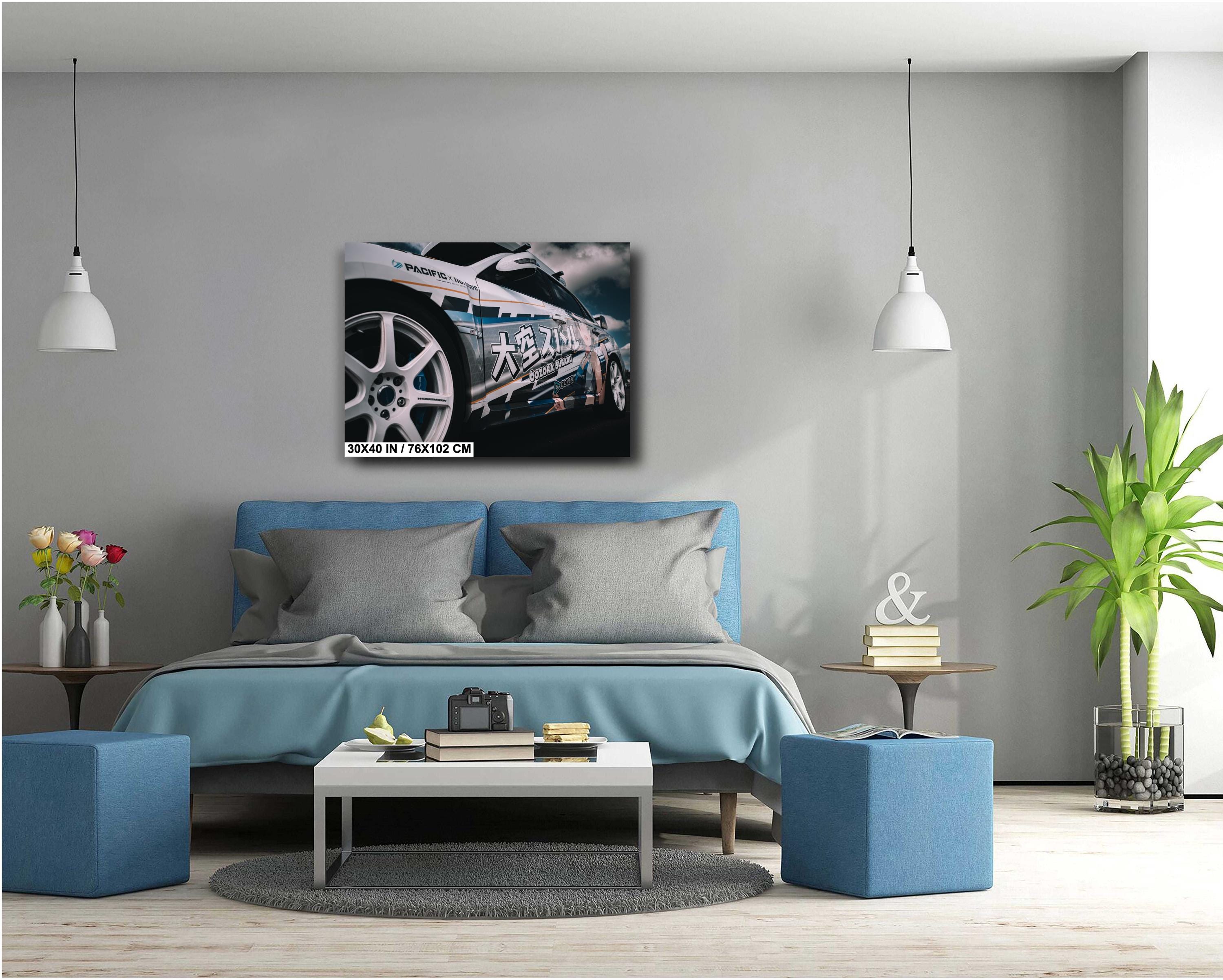Subaru WRX Anime Art Print Canvas Acrylic Metal Decor - Etsy