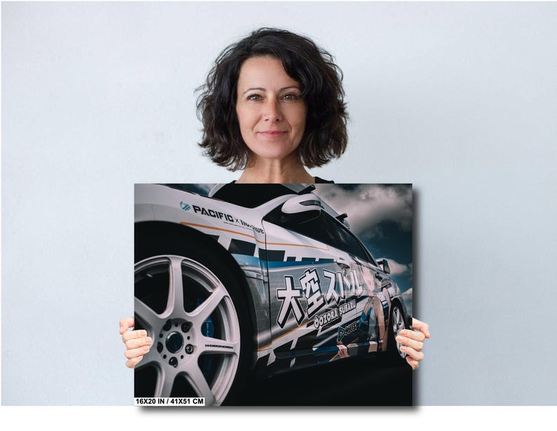 Subaru WRX Anime Art Print Canvas Acrylic Metal Decor - Etsy
