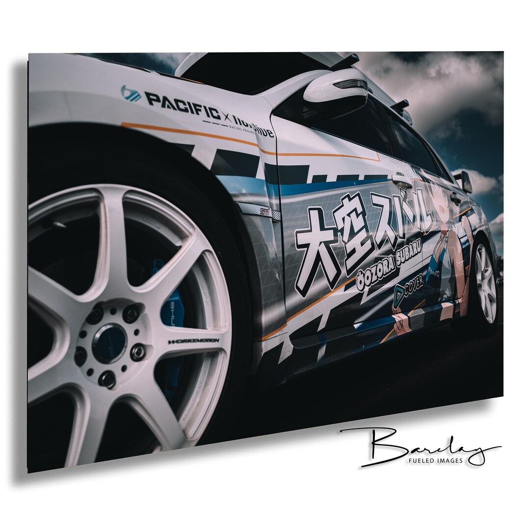 Subaru WRX Anime Art Print Canvas Acrylic Metal Decor - Etsy