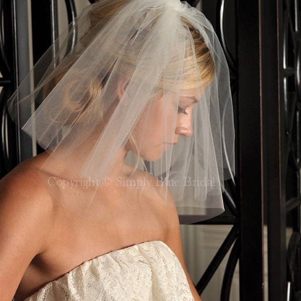 Short Wedding Veil - Etsy UK
