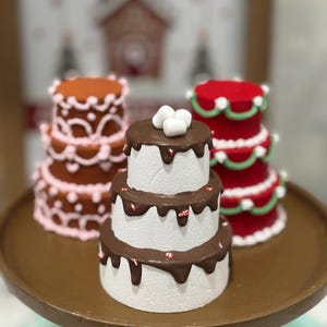 Mini Fake Cake | Three Tiered Cake | Fake Bake | | Christmas Cake ...