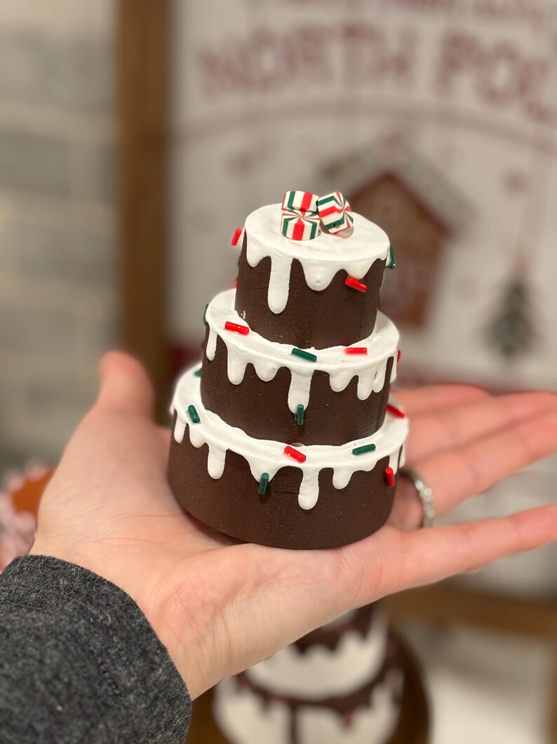 Mini Fake Cake | Three Tiered Cake | Fake Bake | | Christmas Cake ...