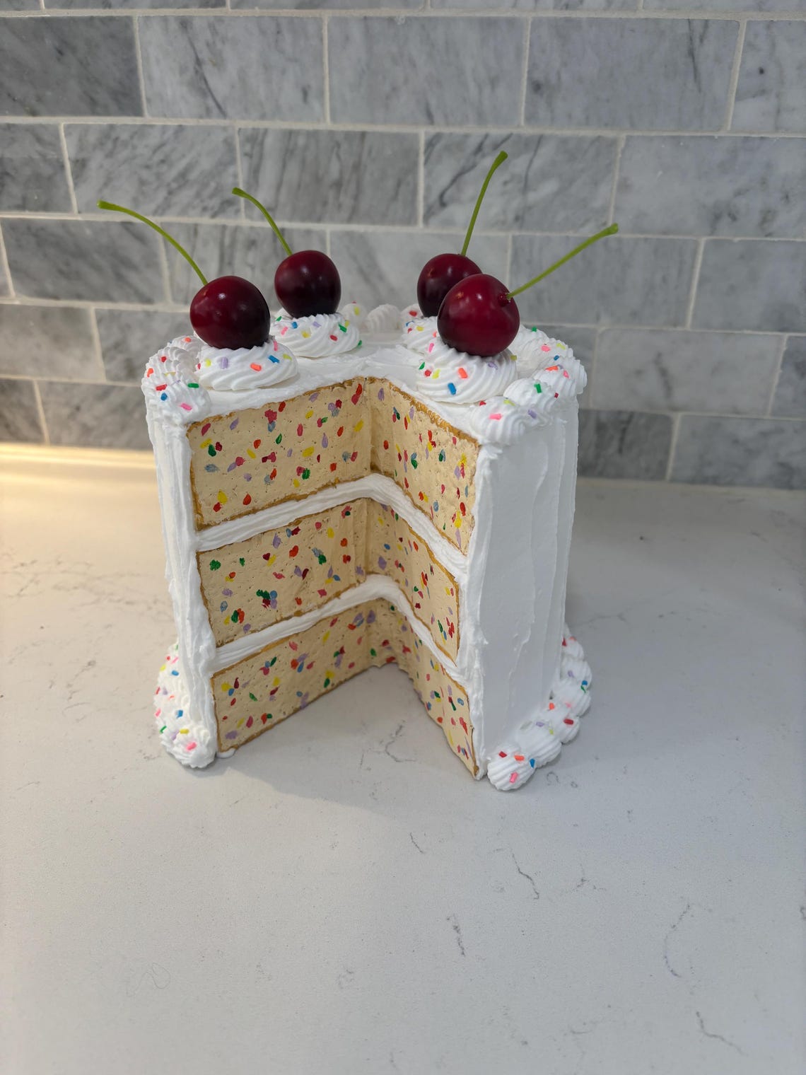 Fake Funfetti Cake | Fake Cake | Faux Dessert | Bakery Prop | Funfetti ...