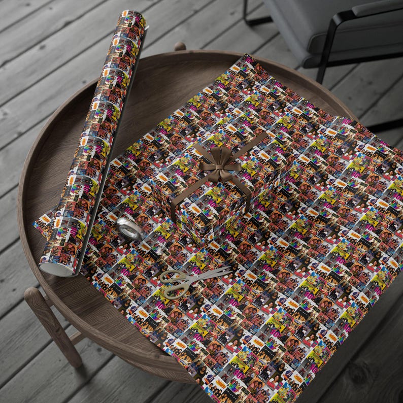 Wrapping Papers, 90s TV Show Themed Gift Wrap, Pop Culture Present ...