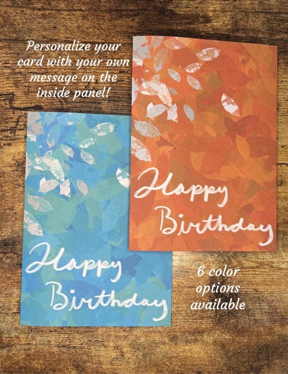 Birthday Card Happy Birthday Card Personalizable Birthday Card Write ...