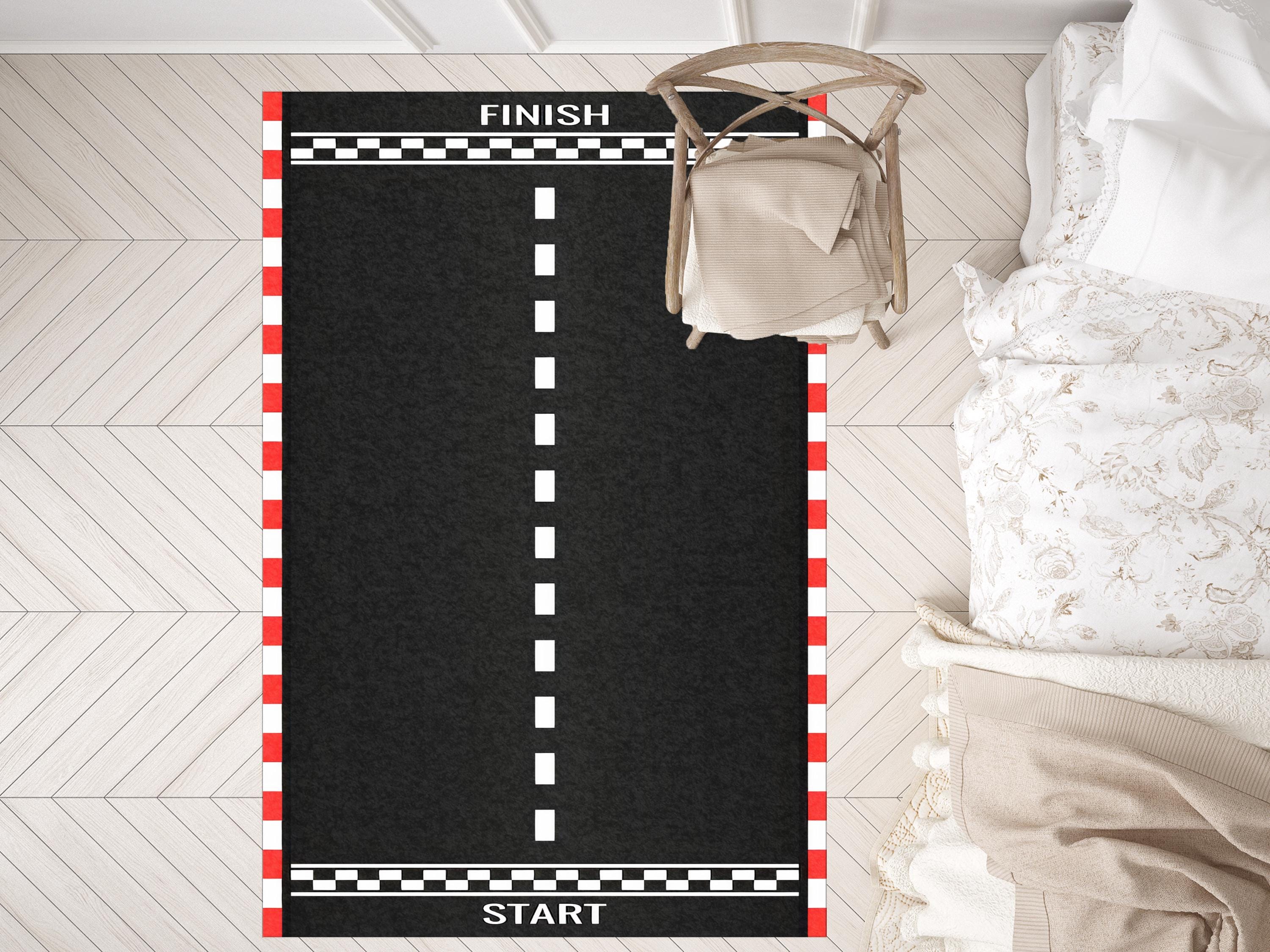 Race Track, Race Track Rug, Start Line, Finish Line, Boys Room Rug ...