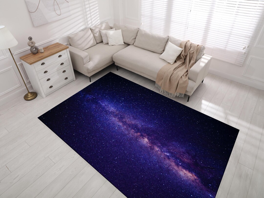 Galaxy Rug, Space Carpet, Space Thema Rug, Star Rug, Star Night Rug ...